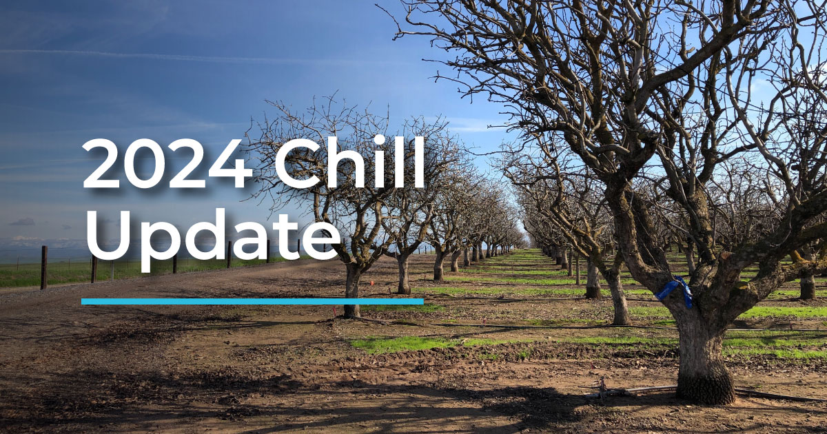 2024 California Pistachio Chill Hours Report & Map